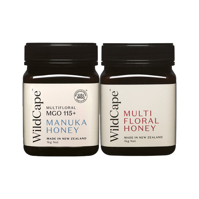 Wildcape Manuka MGO 115+ 1KG & Multifloral Honey 1KG Bundle – OG Singapore