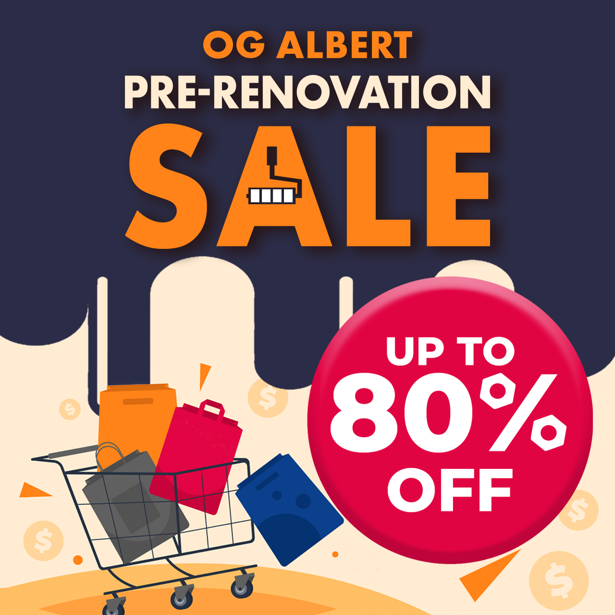 OG Albert Pre-Renovation Sale UP TO 80% OFF 📣 Everything Must Go ⚠️ ...