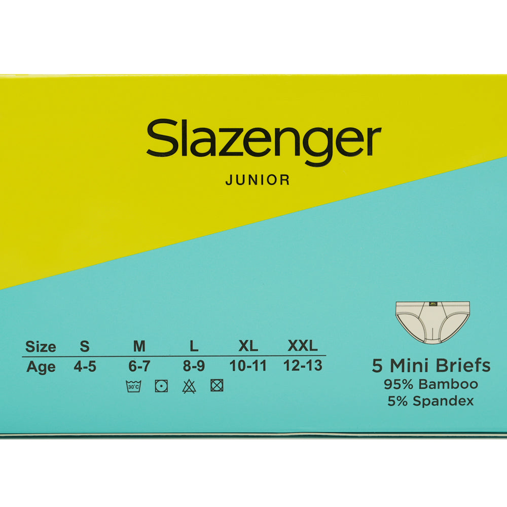 Slazenger Junior Mini Briefs (5-pc pack) - Assorted Colours – OG Singapore