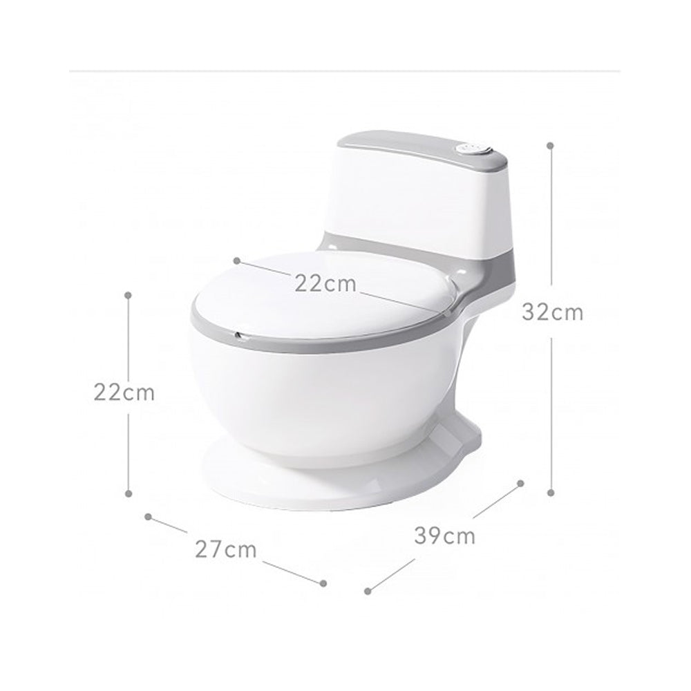 LUCKY BABY Mini Toilet Potty with Flash Sound PVC Seat - Grey – OG ...