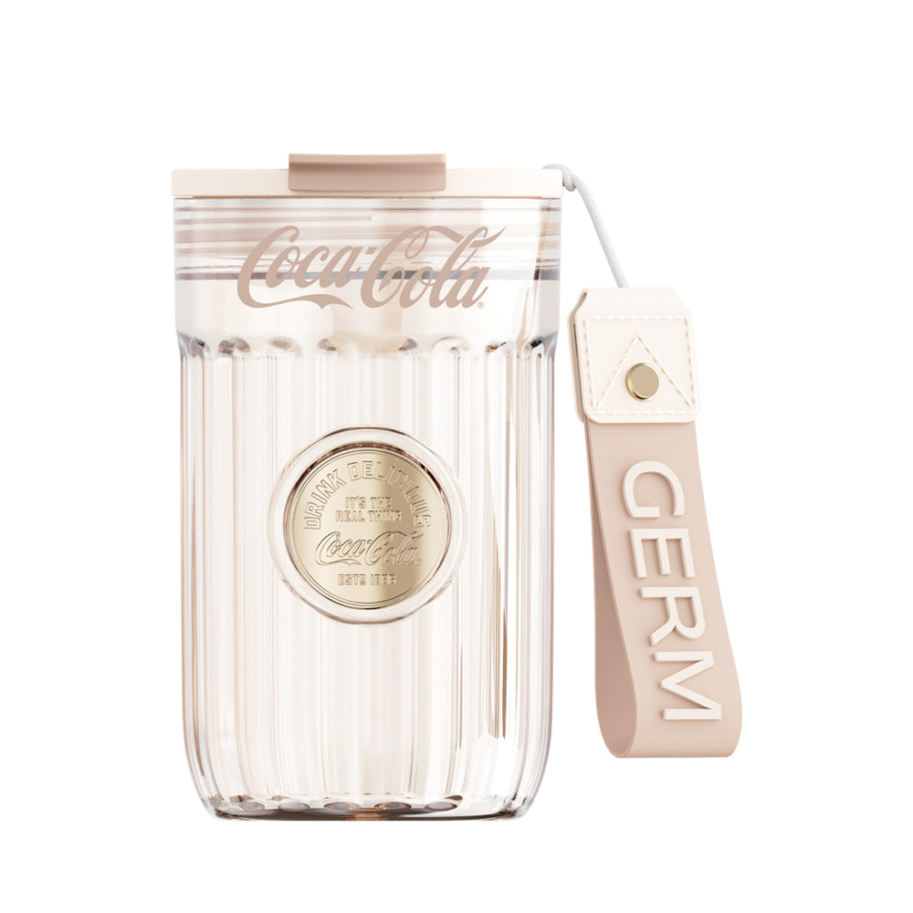 GERM x Coca Cola Transparent Travel Cup 500 ml - Beige – OG Singapore