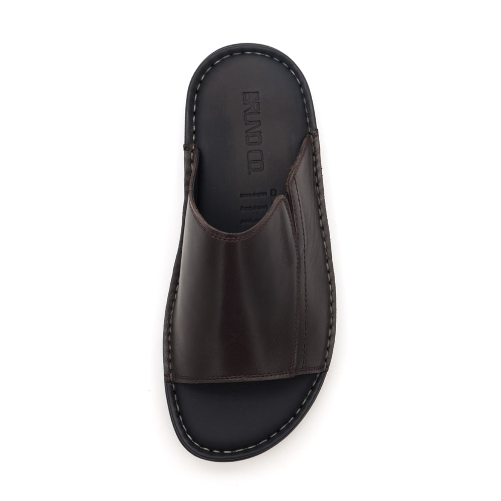BRUNO CO. Carson Men's Leather Sandals - Coffee – OG Singapore