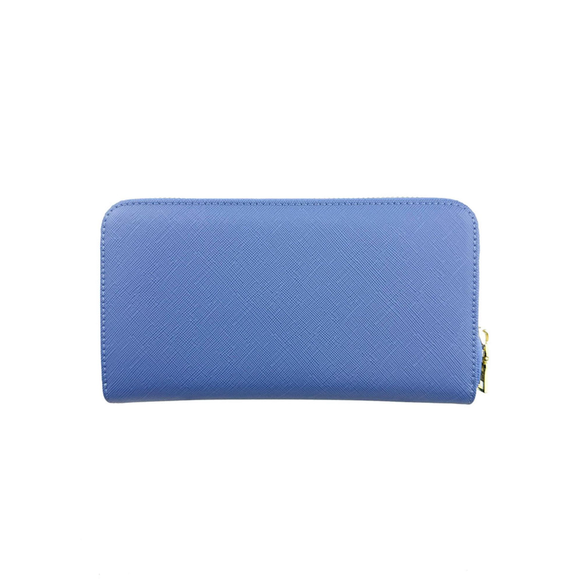 Mel&Co Saffiano-Effect Zip-Around Long Wallet-Baby Blue – OG Singapore