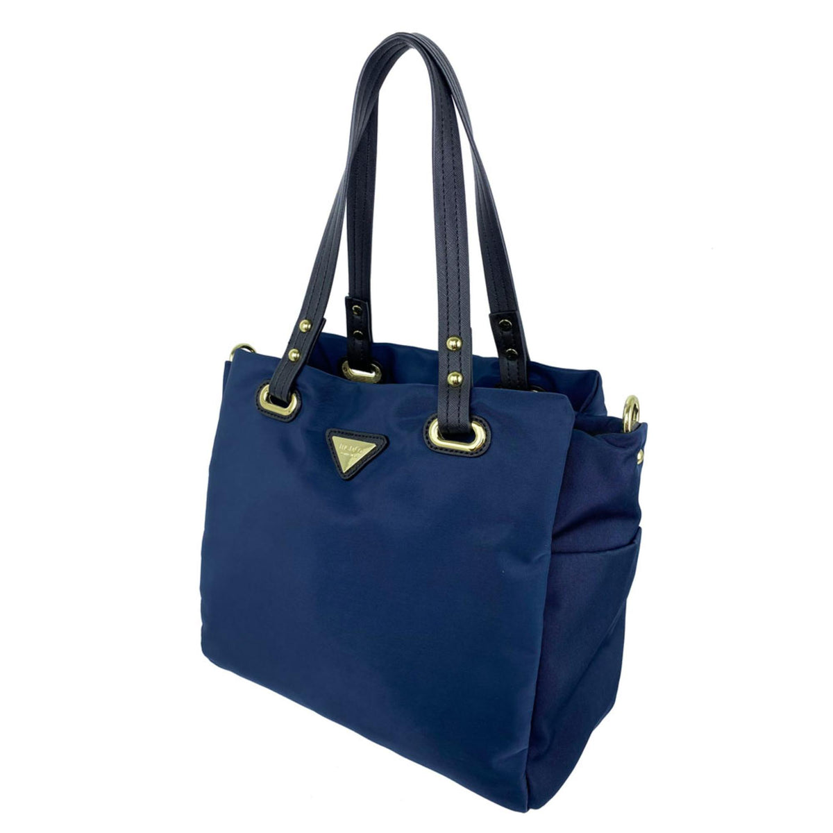 Mel&Co Nylon Double Handle Shoulder Bag-Navy – OG Singapore