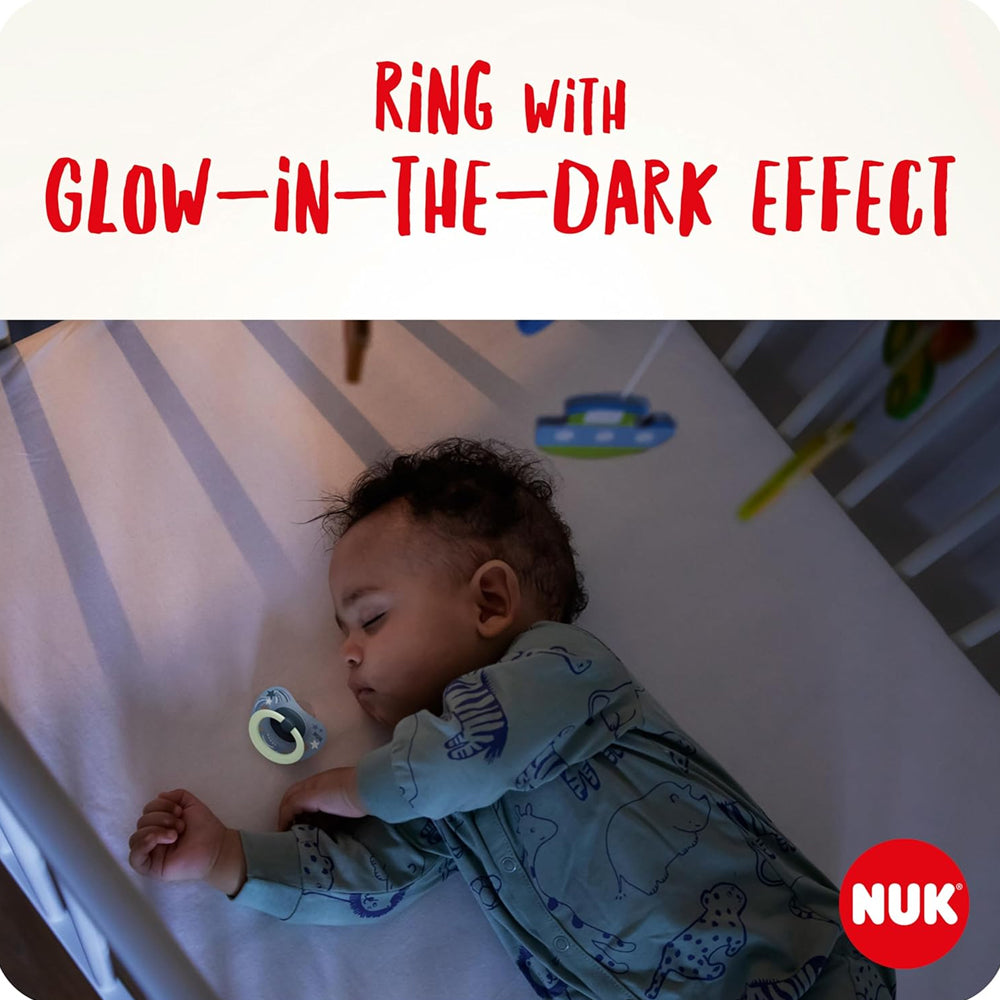NUK Signature Night Silicone Soother Pacifier 2pcs-box - 6-18 months ...