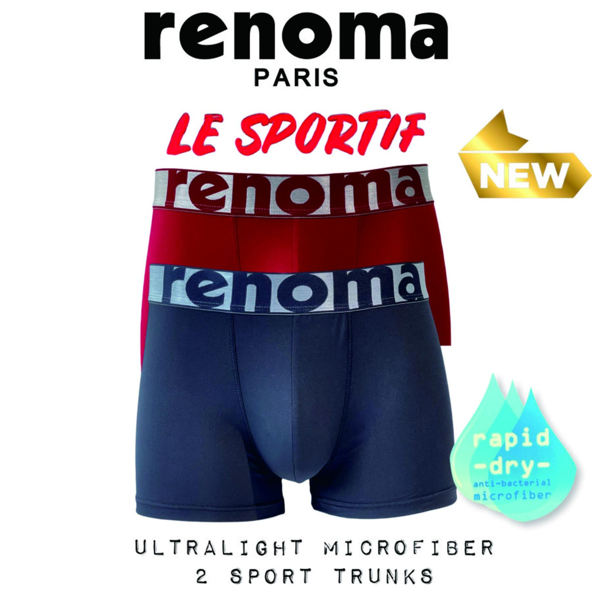 RENOMA Trunks (2-pcs pack) - Assorted Colours – OG Singapore