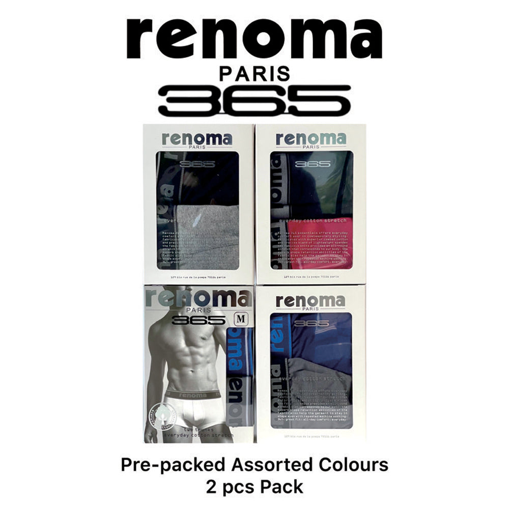 Renoma 365 Trunks (2-pc pack) - Assorted Colours – OG Singapore
