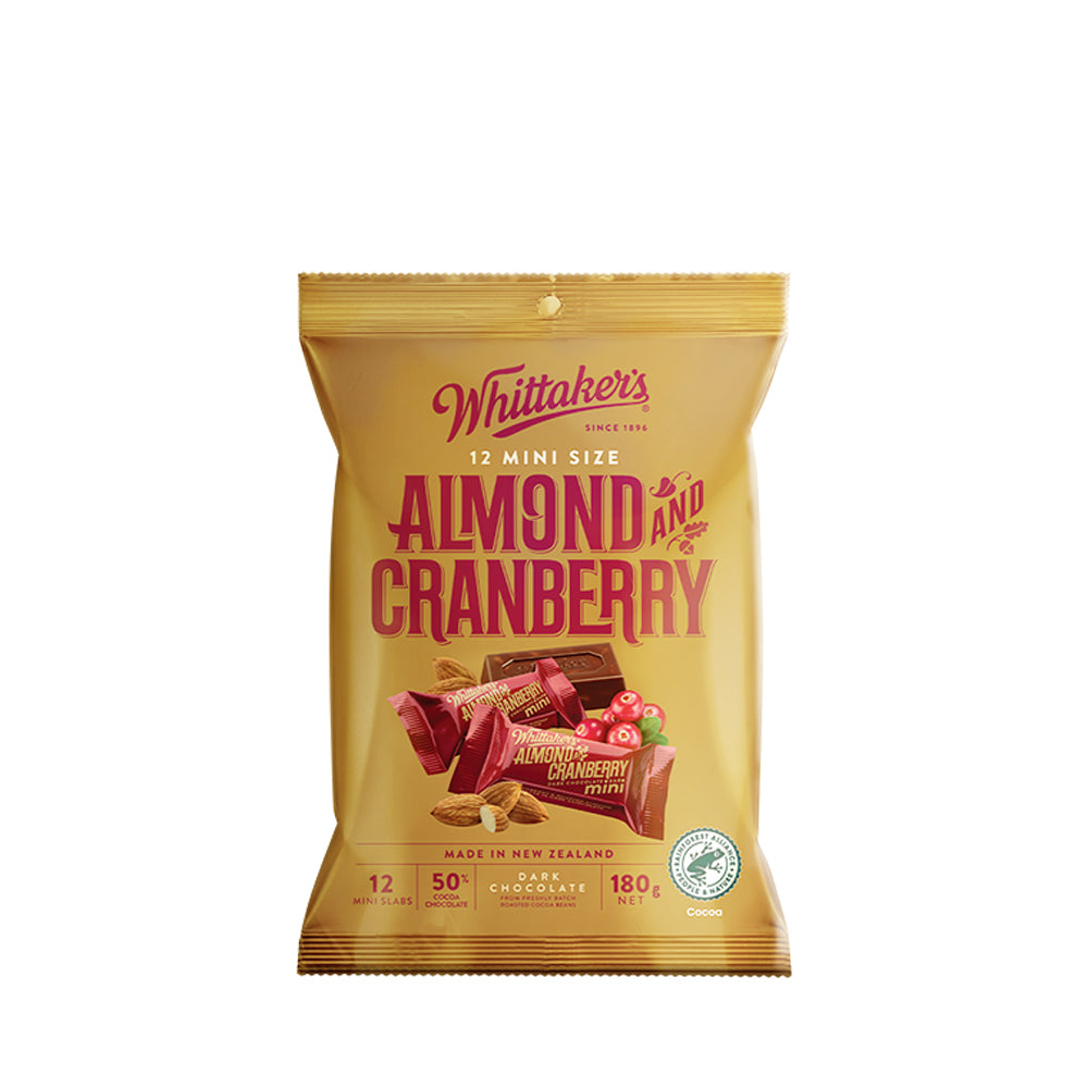 [ONLINE EXCLUSIVE Carton Sale] Whittaker’s Almond & Cranberry Chocolat ...
