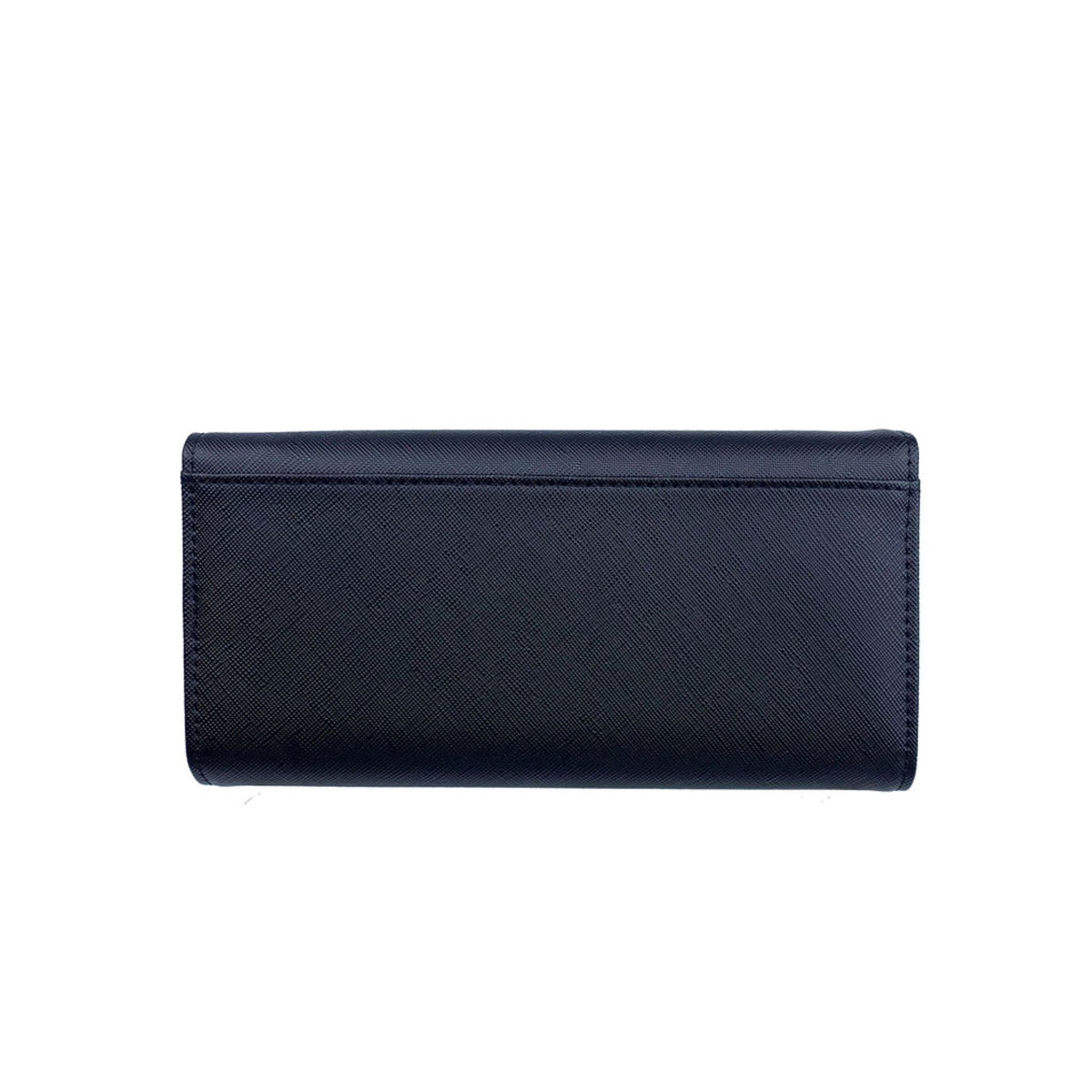 Mel&Co Saffiano Leatherette Tri-Fold Long Wallet Black – OG Singapore